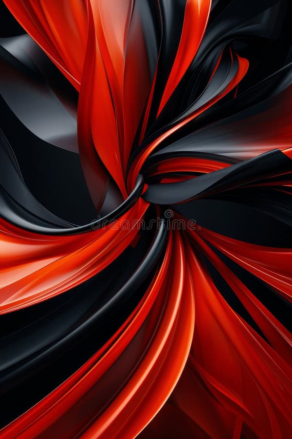 Eye-catching Red and Black Abstract Design for Modern Visuals. Stock ...