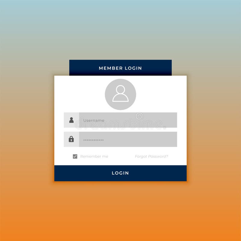 Eye Catching Signup Page Screen Template Access Web Account Stock ...