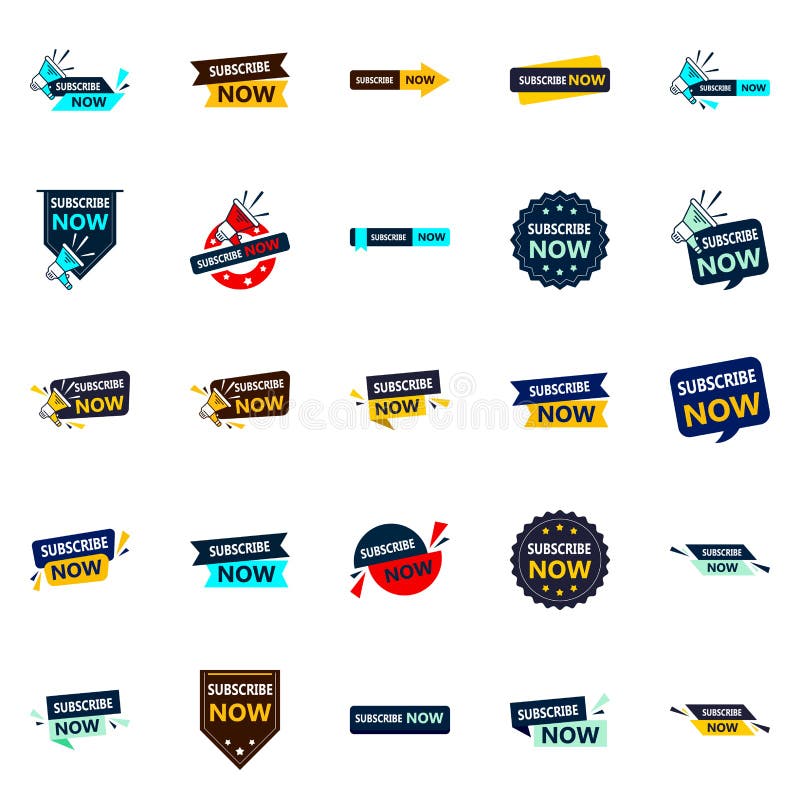 25 Eye-catching Subscribe Now Graphic Elements for Email Campaigns ...