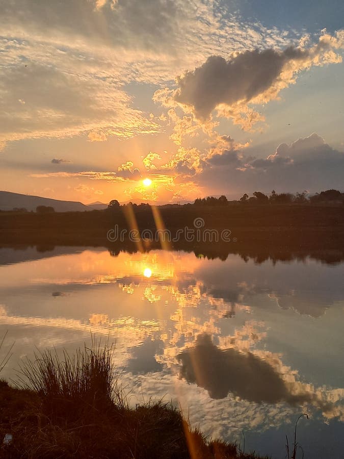 Eye catching sunset stock image. Image of water, landscape - 230190461