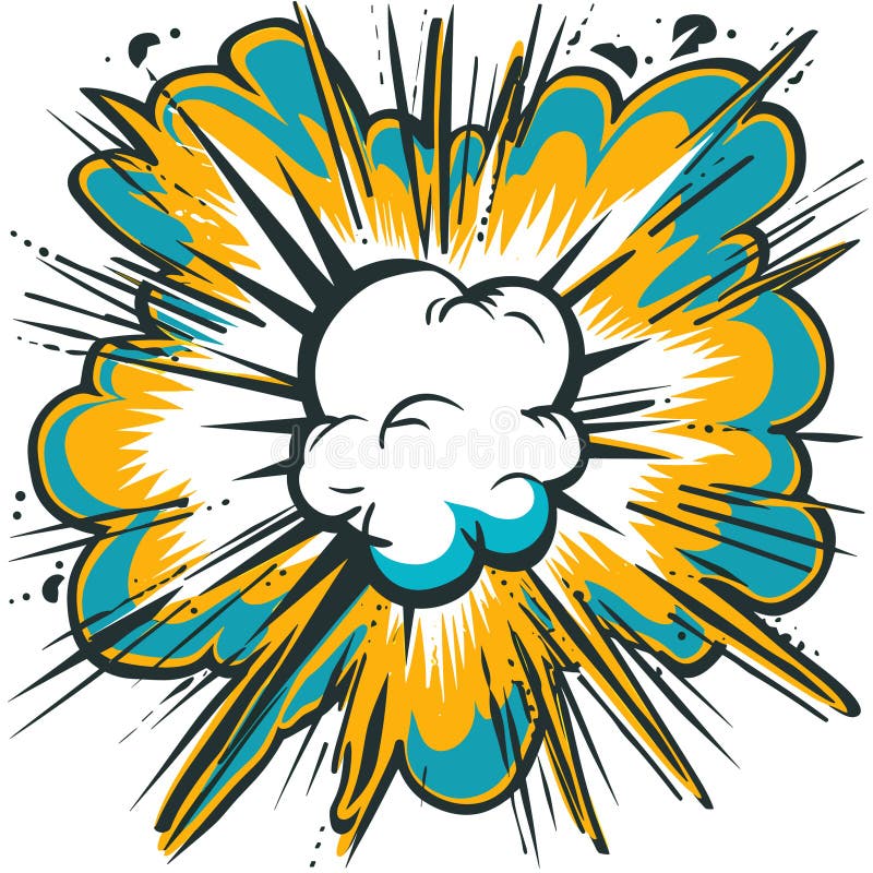 Vibrant Explosion Collage Style Vector Stock Vector - Illustration of ...