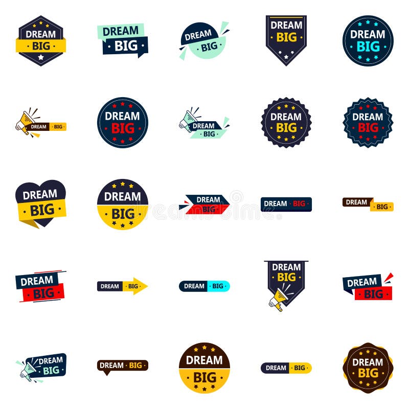 25 Eye Catching Vector Elements for Big Dream Storytelling Dream Big ...