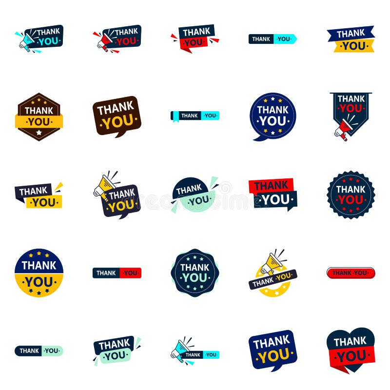 25 Eye Catching Vector Icons To Thank Your Audience in a Creative Way ...