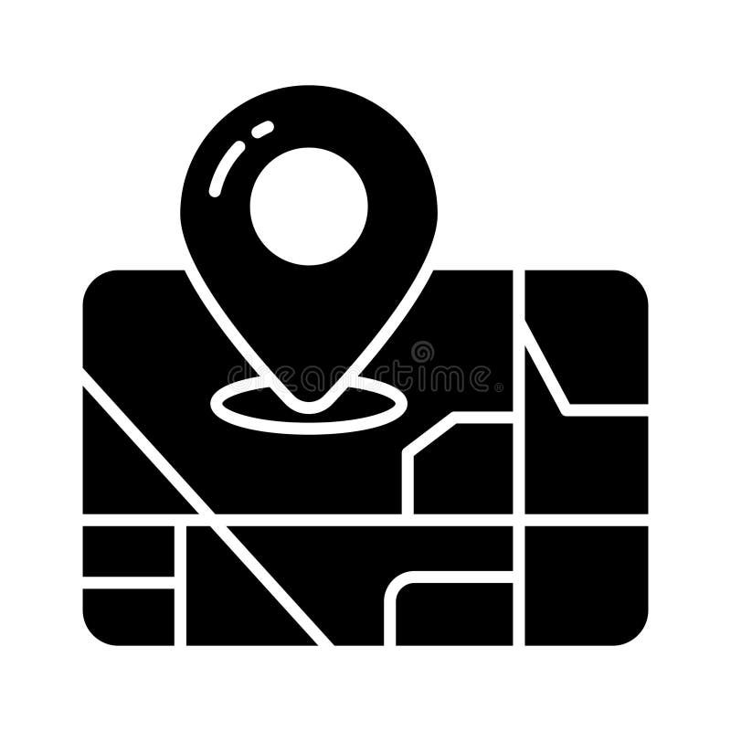 Eye Catching Vector of Map Location, Trendy Icon of Map Navigation ...