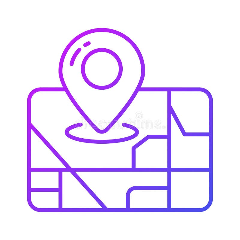 Eye Catching Vector of Map Location, Trendy Icon of Map Navigation ...