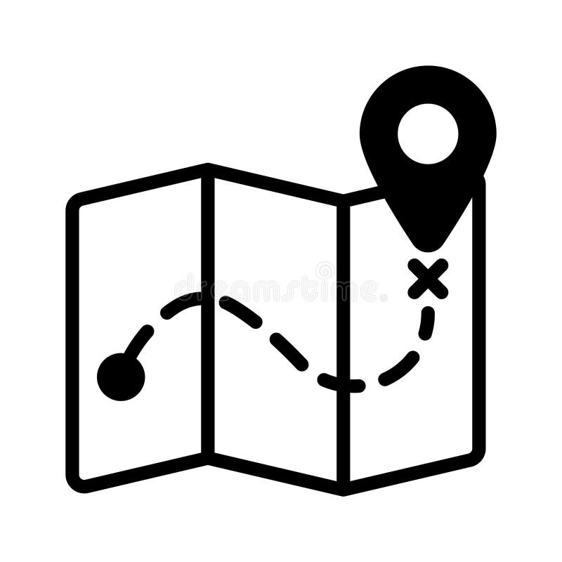 Eye Catching Vector of Map Location, Trendy Icon of Map Navigation ...