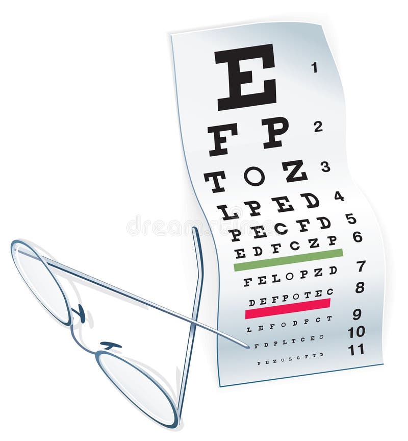 Eye Test Chart Vector Art Design Stock Vector - Illustration of formats ...