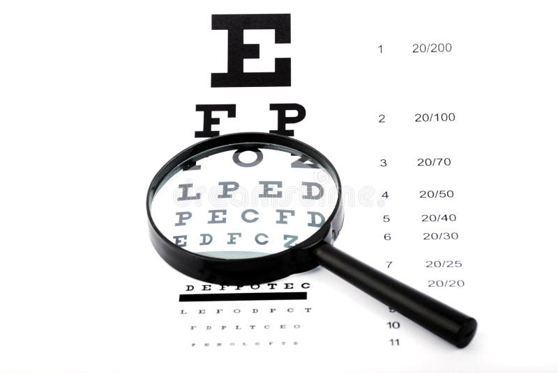 Eyeglasses and eye chart stock image. Image of correcting - 20450347