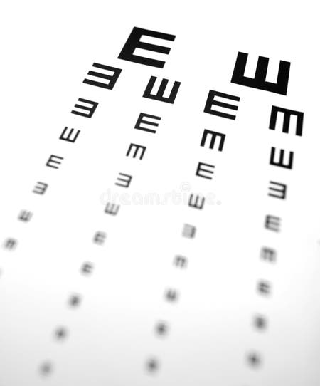 Eye chart stock image. Image of exam, paper, eyesight - 37957367