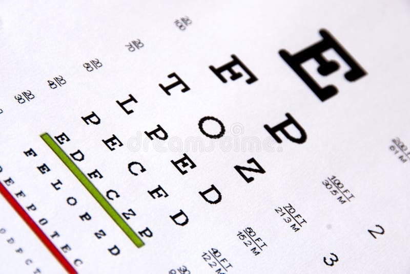 Eye chart test stock image. Image of correction, cornea - 12698015