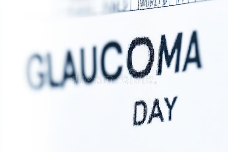 Eye Chart for World Glaucoma Day Stock Illustration - Illustration of ...