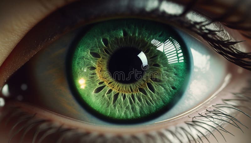 Eye Close-up, Generative Ai Stock Illustration - Illustration of female ...