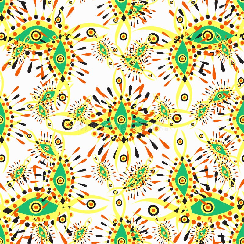Eye Color Abstract Pattern on a White Background Stock Vector ...