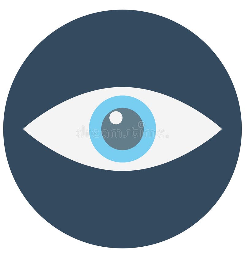 Eye Color Illustration Vector Icon Stock Vector - Illustration of close ...
