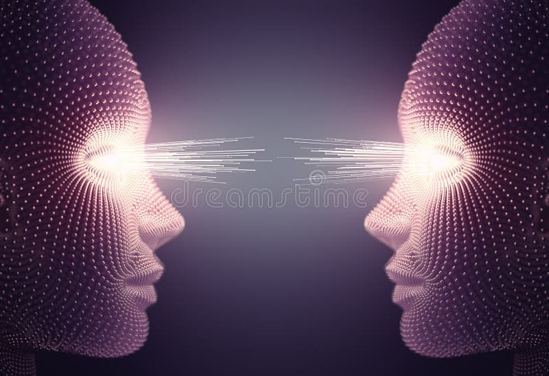 Face of Technology stock illustration. Illustration of electronic ...