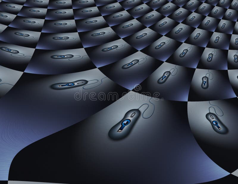 Eye in computer mouse stock illustration. Illustration of browse - 24659757