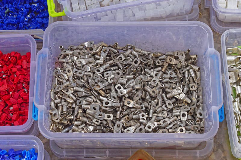 Eye connectors terminal stock photo. Image of connector - 206939690