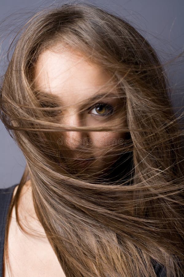 Eye contact stock image. Image of brunette, woman, relaxed - 22887417