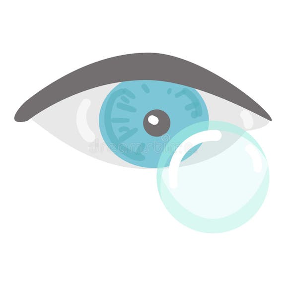 Eye Contact Lens Icon Cartoon Vector. Case Solution Stock Vector ...