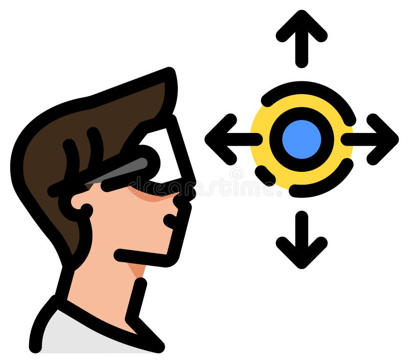 Eye control stock vector. Illustration of controllers - 248757322