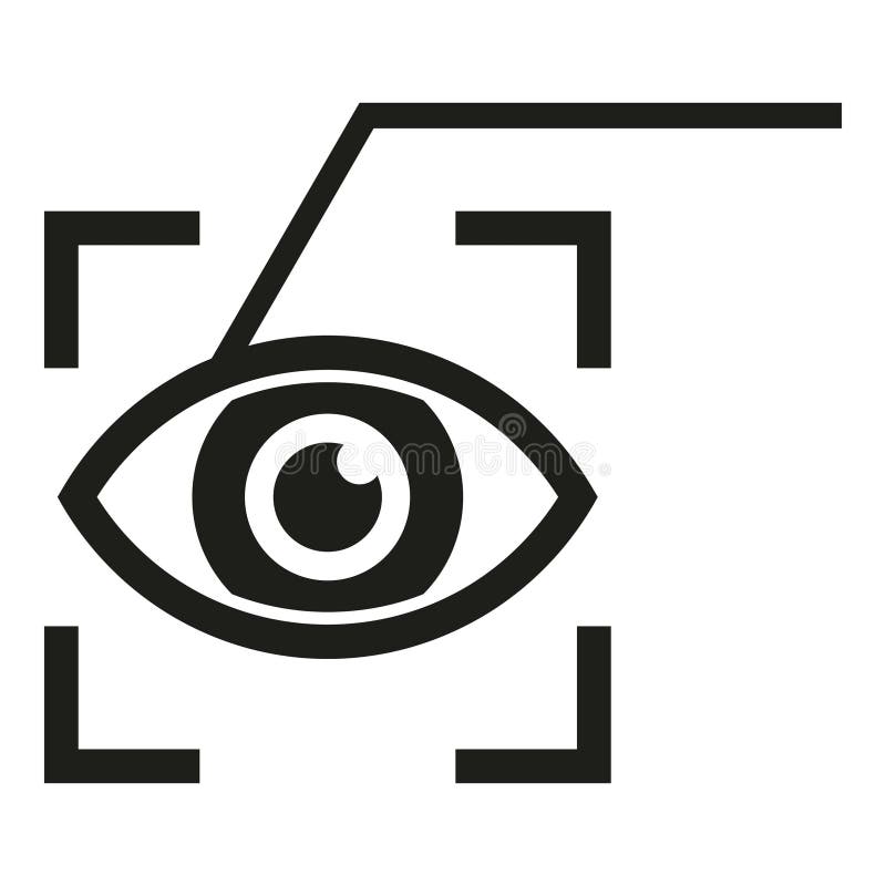 Eye Control Vr Icon Simple Vector. Augmented Reality Stock Illustration ...