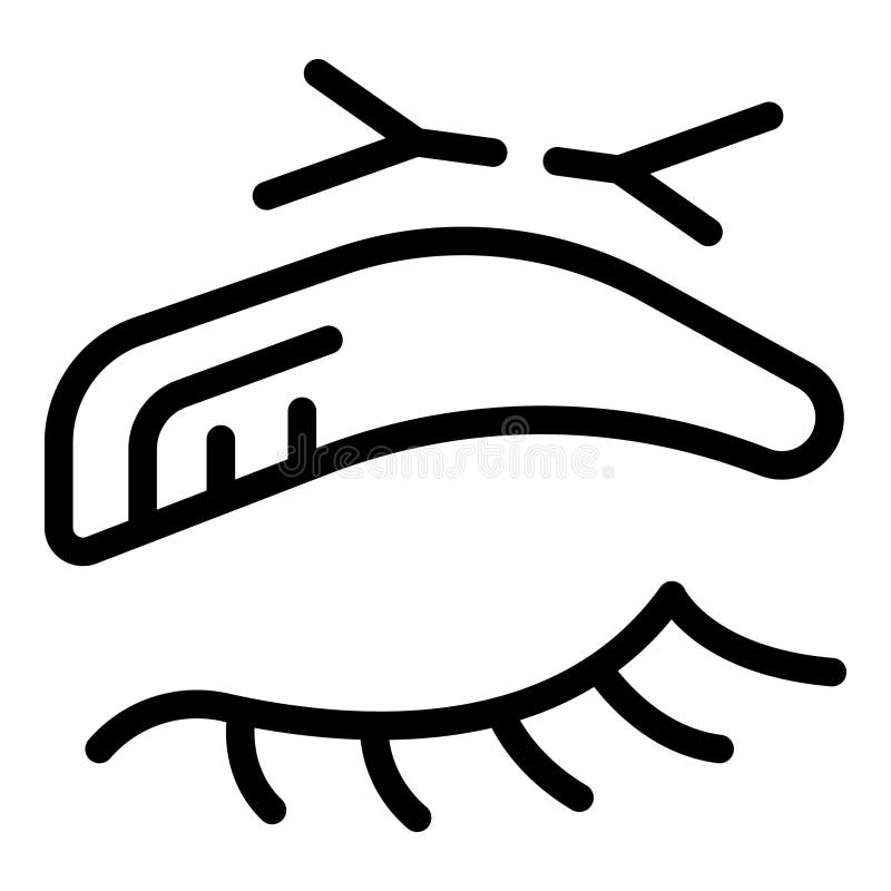 Eye Correction Icon Outline Vector. Care Face Brush Stock Illustration ...