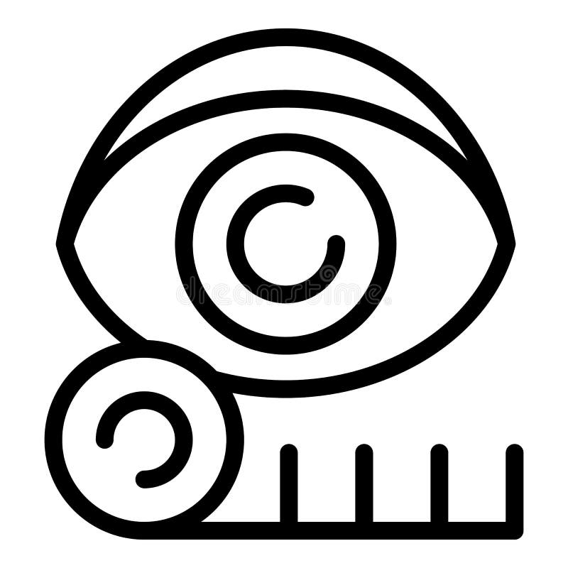 Eye Correction Icon Outline Vector. Vision Test Stock Vector ...