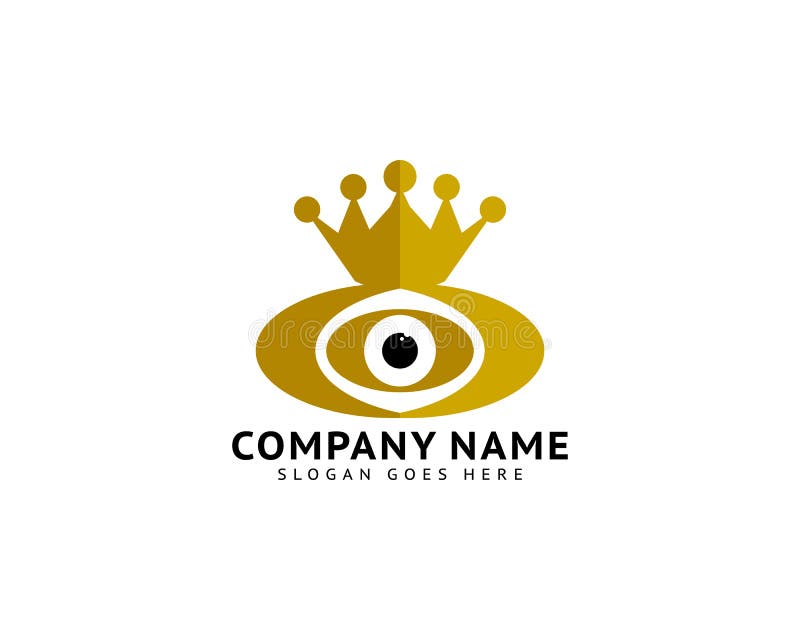 Eye with Crown Illustration for Logo Template Design Stock Vector ...
