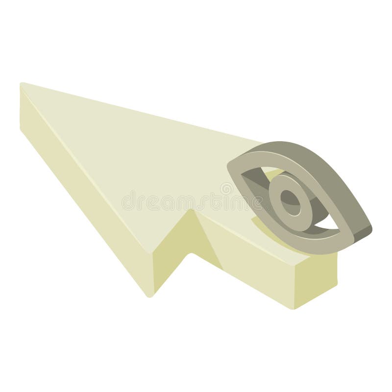 Eye Cursor Icon, Isometric Style Stock Vector - Illustration of optical ...