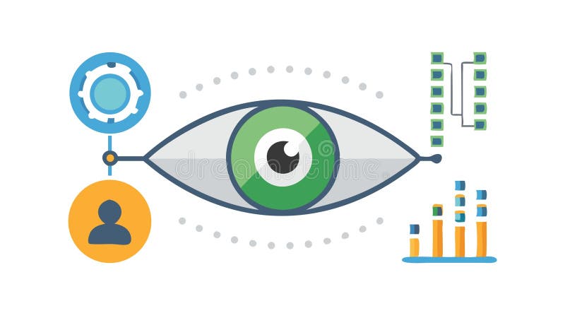 Eye with Data Analytics, Insight and Information, Vector Design ...