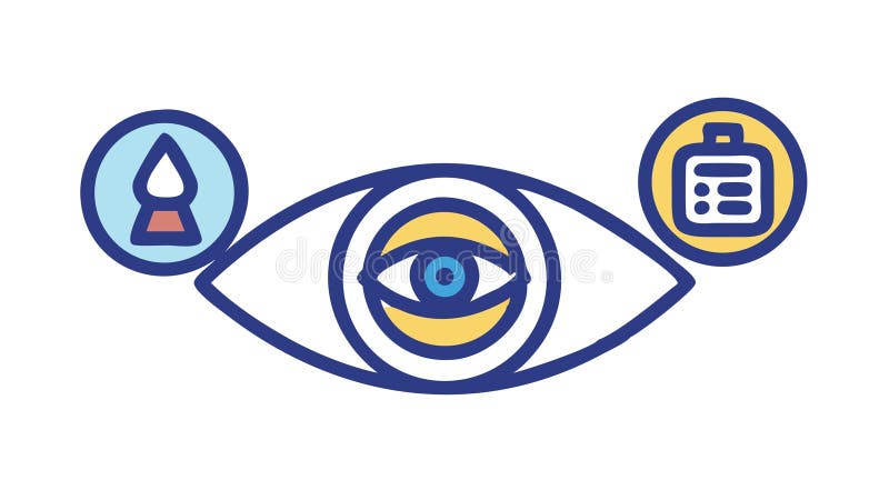 Eye with Data and Document Icon, Vector Design Generative AI Stock ...