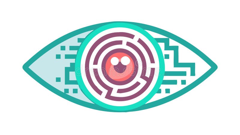 Eye with Data Points, Digital Perception Analytics Vector, Vector ...