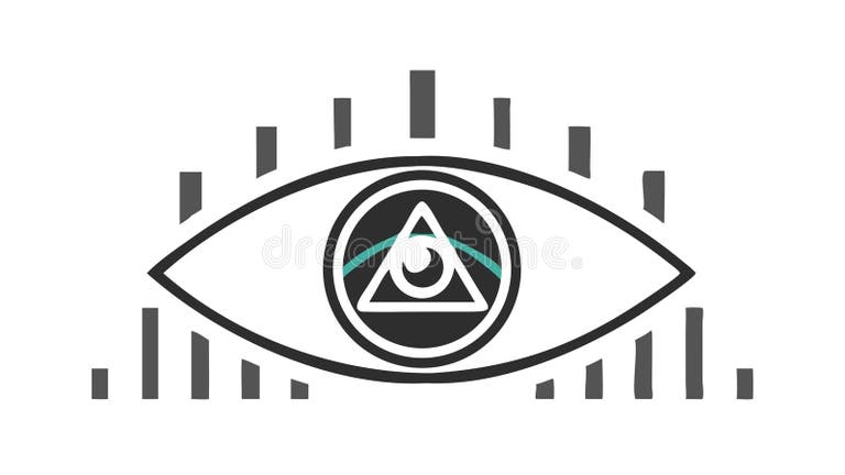 Eye with Data Visualization Bars Icon, Vector Design Generative AI ...
