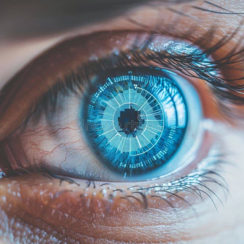 Eye Design Embodying Digital Connectivity, Advanced Technology ...