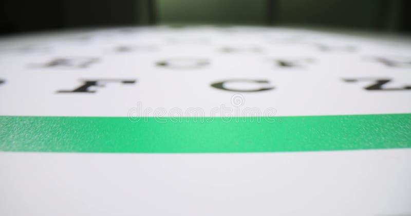 Eye Diagram Closeup. Vision Testing in Adults and Children Stock ...