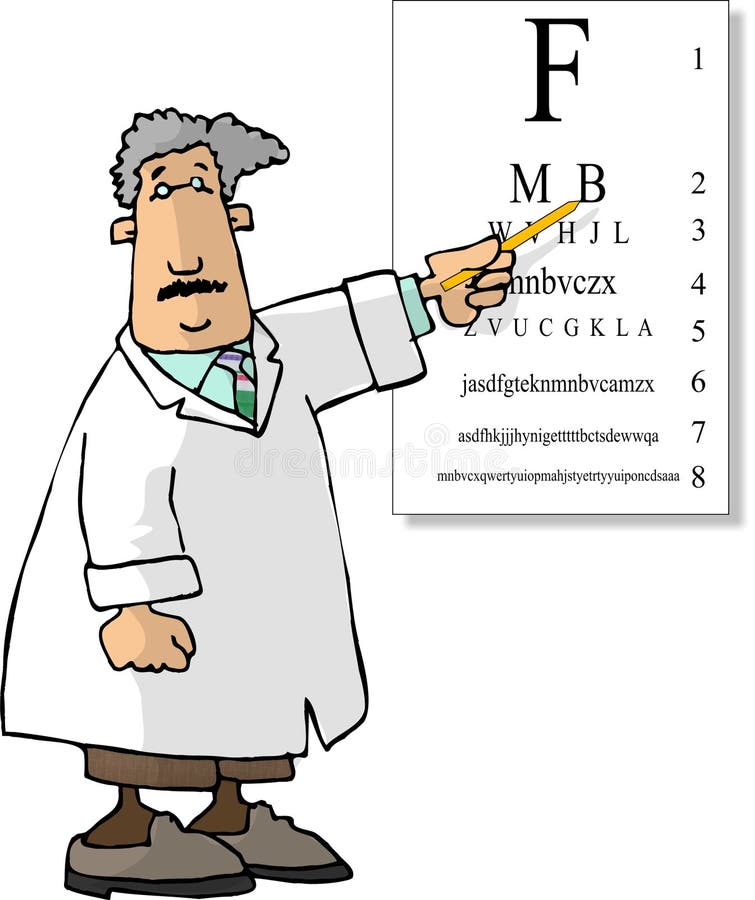 Eye Doctor (Male) stock illustration. Illustration of coat - 33165