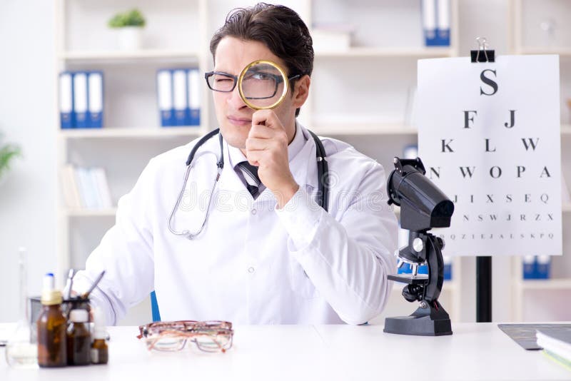 The Eye Doctor in Medical Concept Stock Photo - Image of check ...