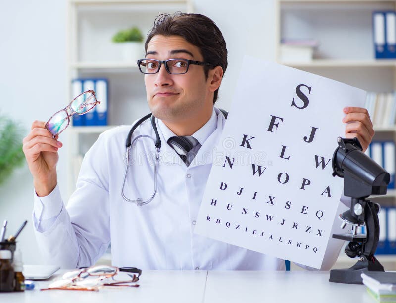 Eye Doctor in Medical Concept Stock Image - Image of medical, alphabet ...