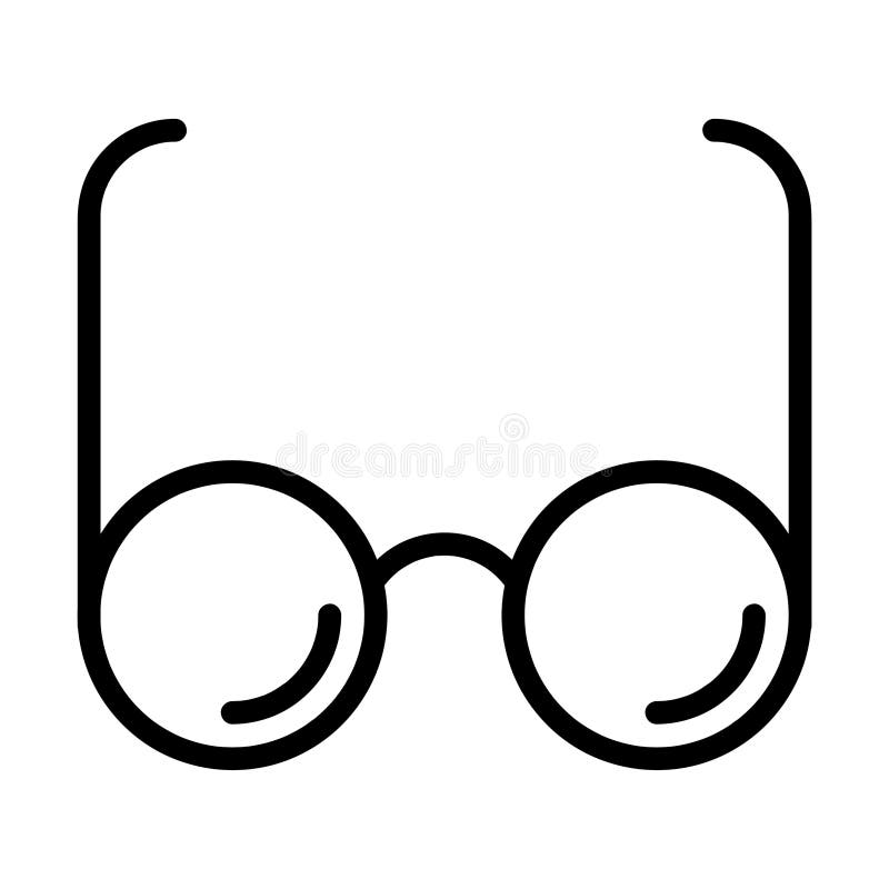 Eye Doctor Round Glasses Icon Stock Vector - Illustration of ...