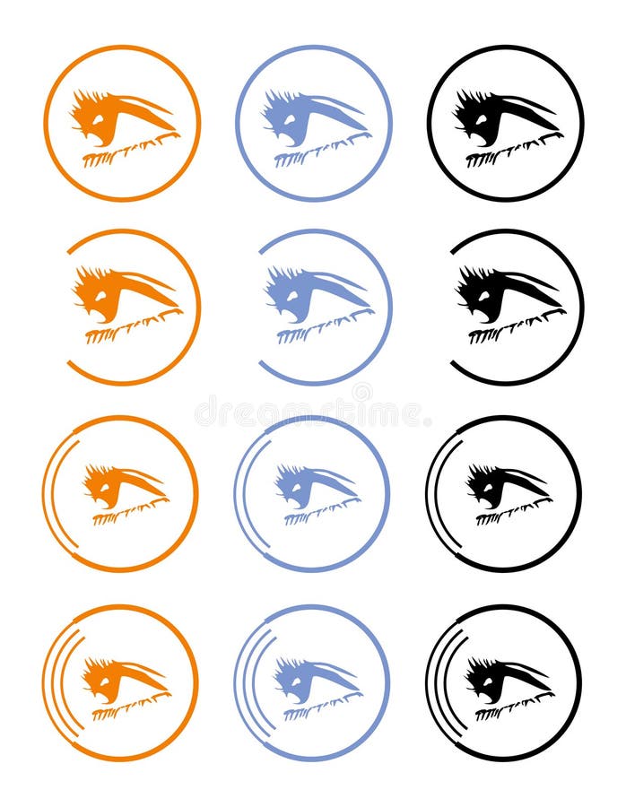 Eye doctor symbol stock illustration. Illustration of blind - 23337790