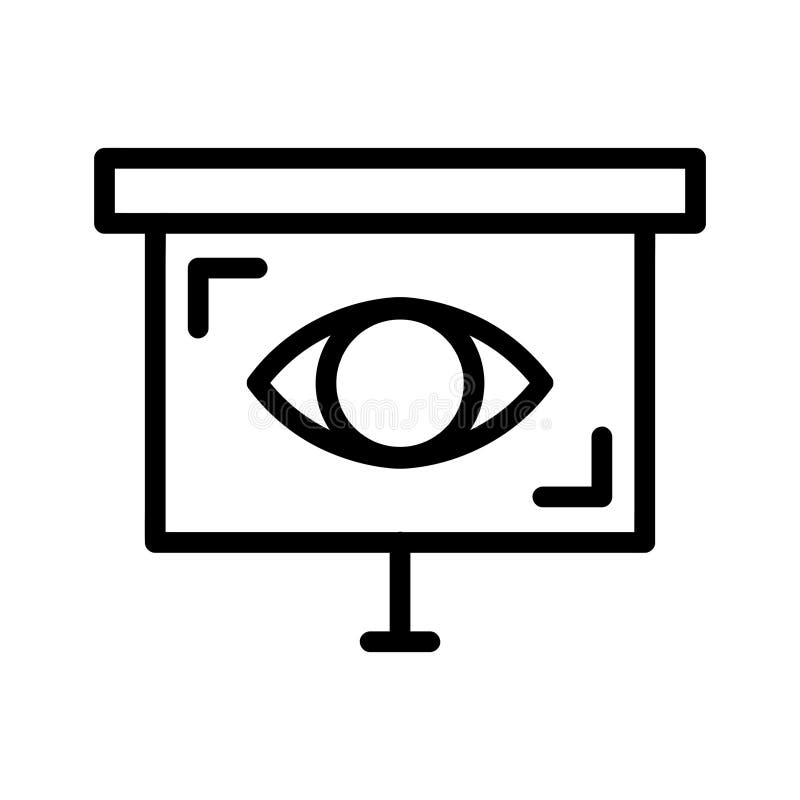 Eye Doctor Vision Presentation Icon Stock Illustration - Illustration ...
