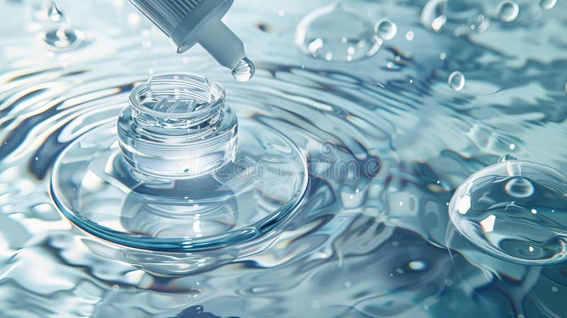 An Eye Drop Ad Template Featuring an Eye Drop Bottle Falling Aside a ...