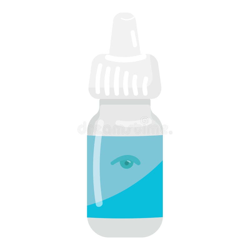 Eye Drop Bottle Icon Cartoon Vector. Contact Lens Stock Vector ...