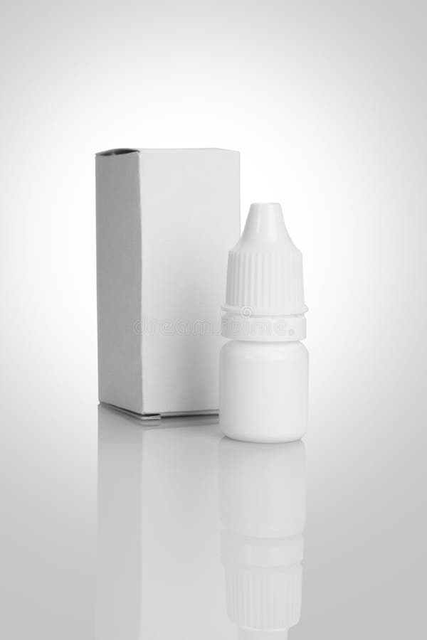 Eye Drop Bottle Mockup Isolated on White Background Stock Photo - Image ...