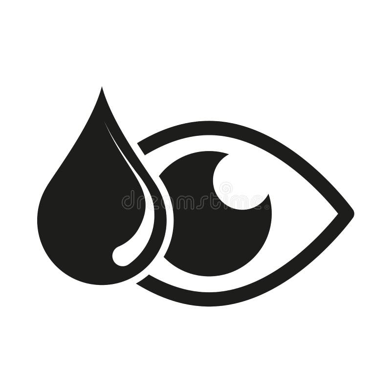 Eye Drop Icon. Eye Health and Eye Drops Bottle Vector Illustration ...