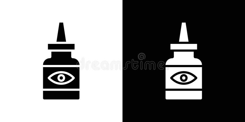 EYE DROP Icon Logo Set Vector Stock Vector - Illustration of water ...