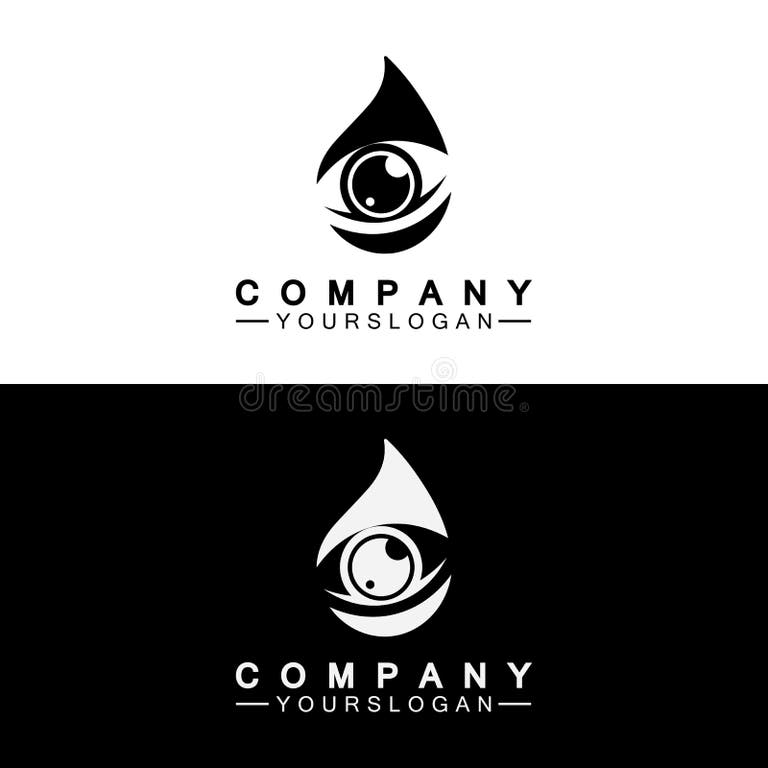 Eye Drop Logo Icon Design Template Stock Vector - Illustration of ...
