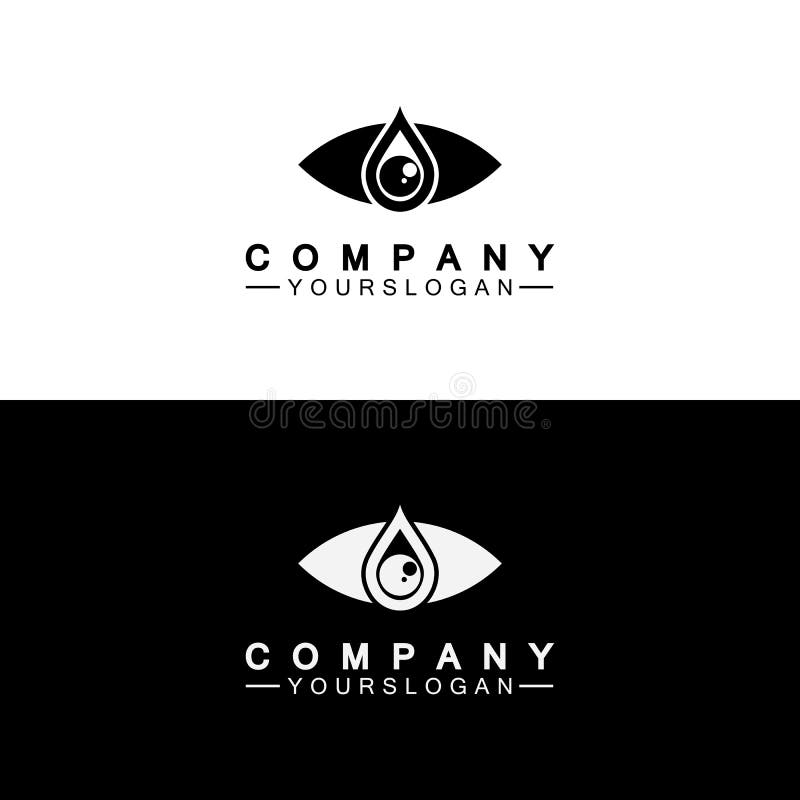 Eye Drop Logo Icon Design Template Stock Vector - Illustration of ...