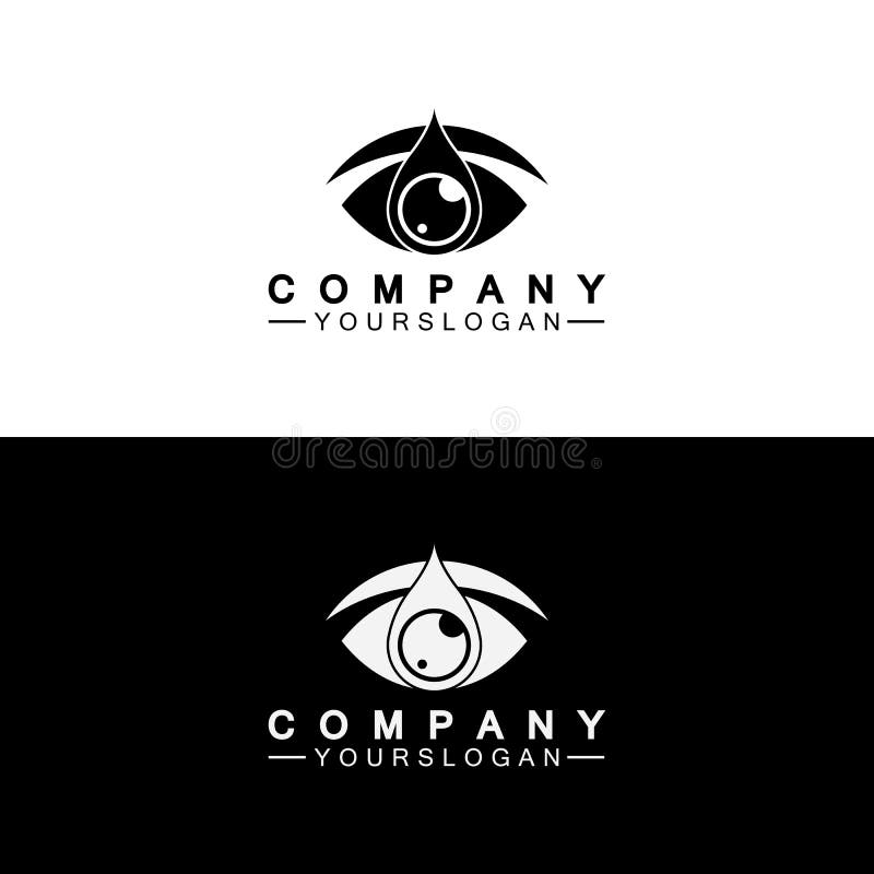 Eye Drop Logo Icon Design Template Stock Vector - Illustration of ...