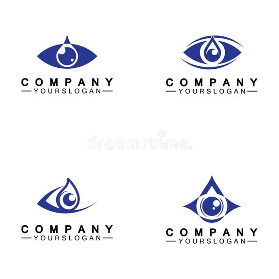 Eye Drop Logo Icon Design Template Stock Vector - Illustration of clean ...